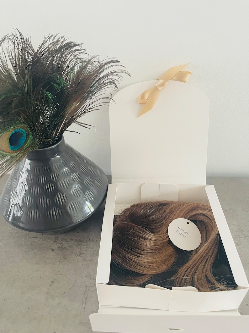 100% Remy Human Hair Topper Rooted Brown/light Brown. - Etsy