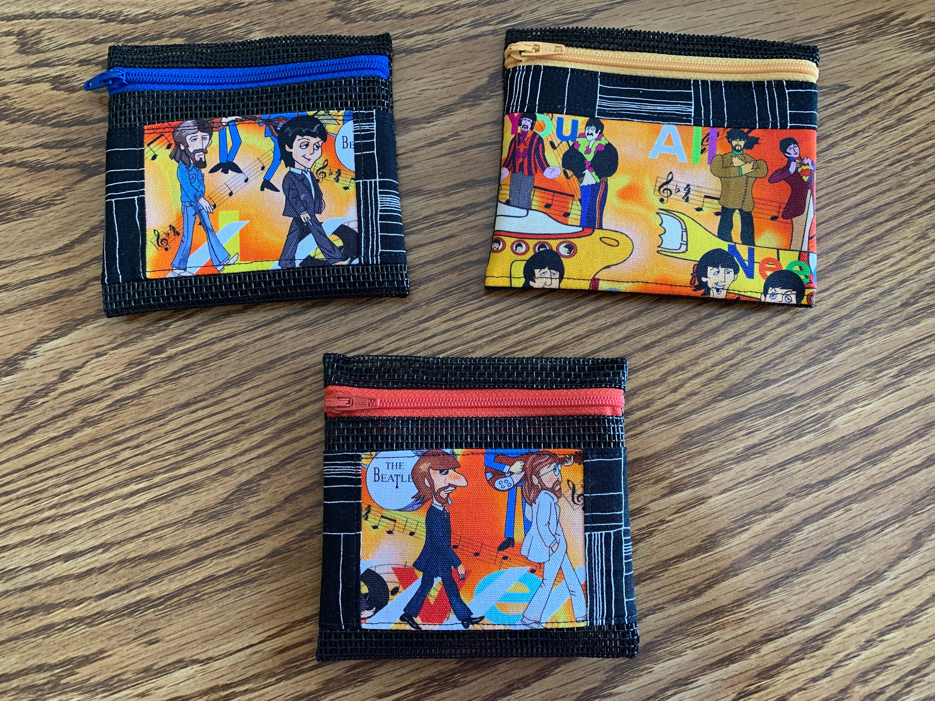 Yellow Submarine Coin Purse, Beatles, Gift Card Holder, Gift, Handmade ...