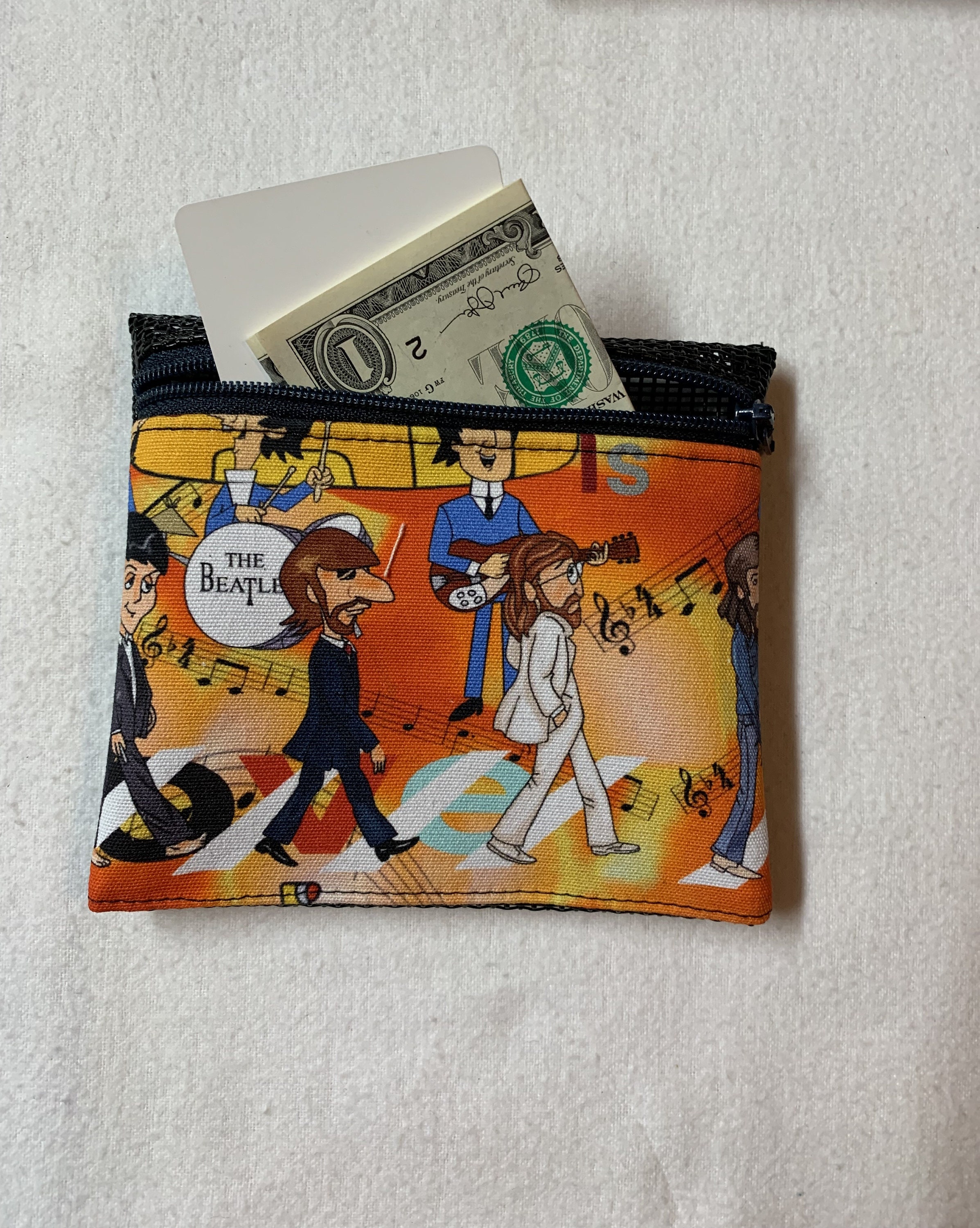 Yellow Submarine Coin Purse, Beatles, Gift Card Holder, Gift, Handmade ...