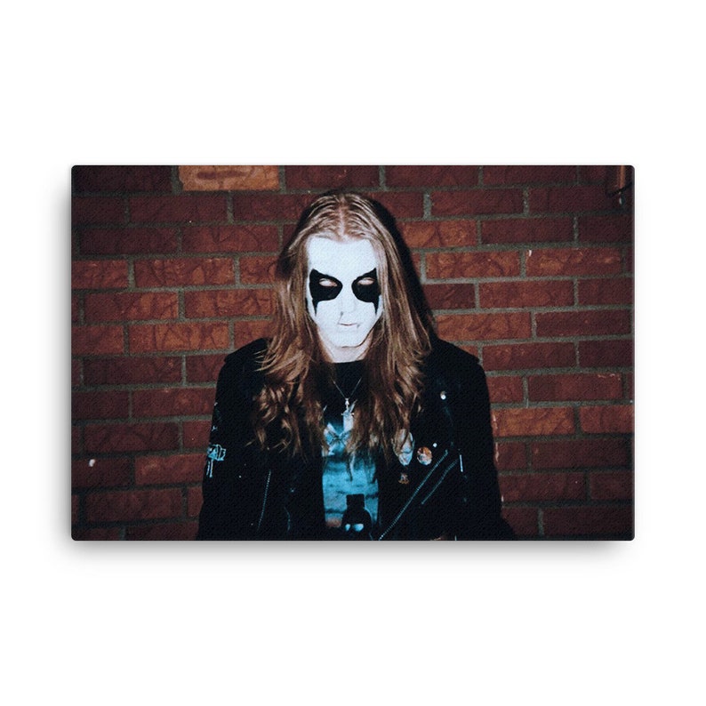 DEAD from MAYHEM Photo Canvas Black Metal Corpse Paint | Etsy