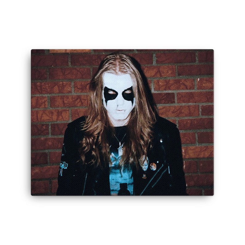 DEAD from MAYHEM Photo Canvas Black Metal Corpse Paint | Etsy