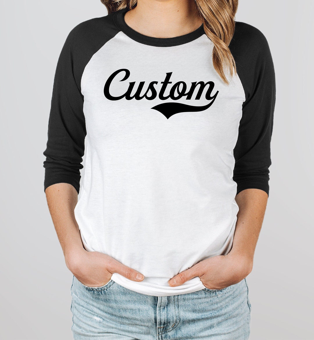 Custom Raglan Shirts, Custom Baseball Shirts, Baseball Tee, Custom ...