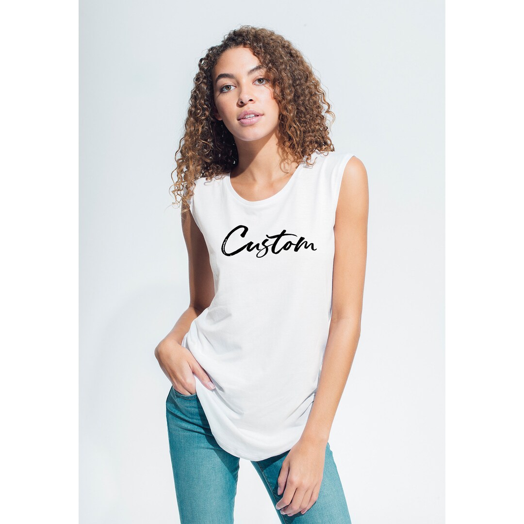 Custom Women's Tank Top - Personalized Fitness Shirt - Etsy