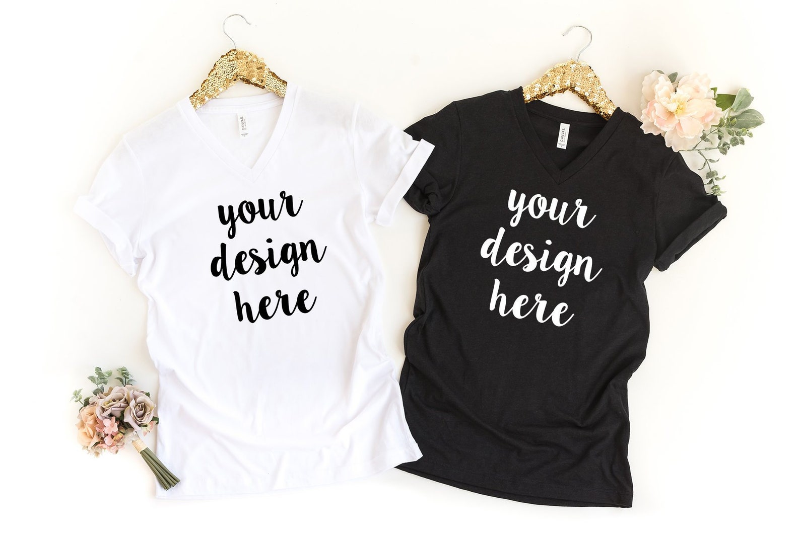 Custom Shirts Front and Back V-neck Shirts Women | Etsy