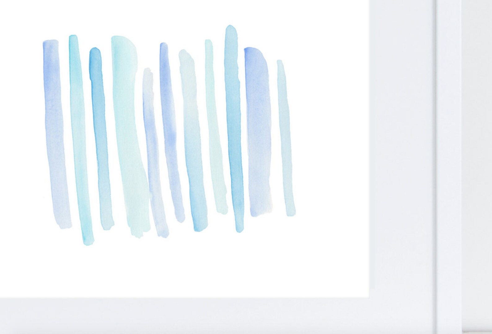 Blue Abstract Ombre Watercolor Printable Abstract Watercolor - Etsy