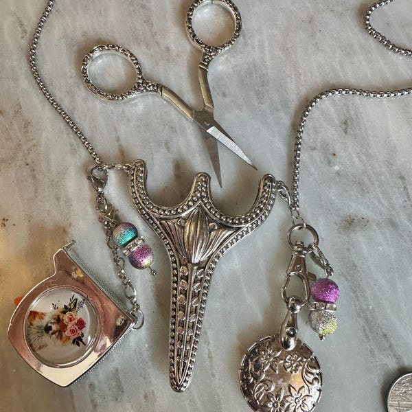 Scissor Necklace - Etsy