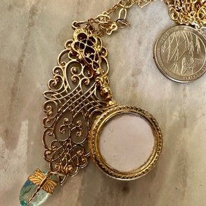 Art Nouveau Style "magnifying Glass," Blue Mucha Lady Bohemian Goddess ...