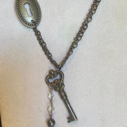 Skeleton Key Necklace for Dark Academia Aesthetic Vintage Key - Etsy