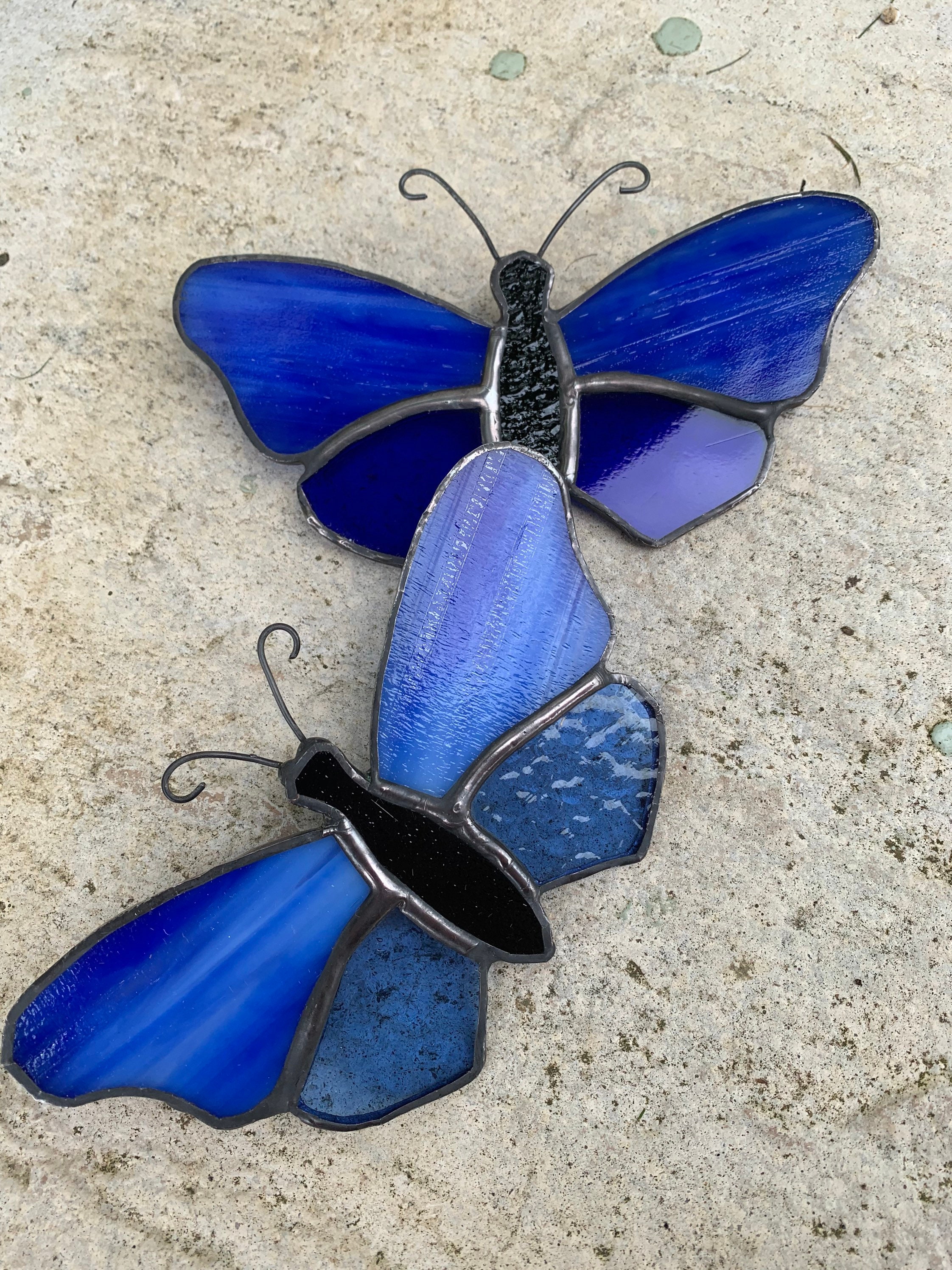 Petit papillon en vitrail de style Tiffany fait à la main - Etsy Canada