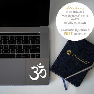 Om Symbol Decal for Car Tumbler Laptop Wall | High Quality Matte Vinyl ...