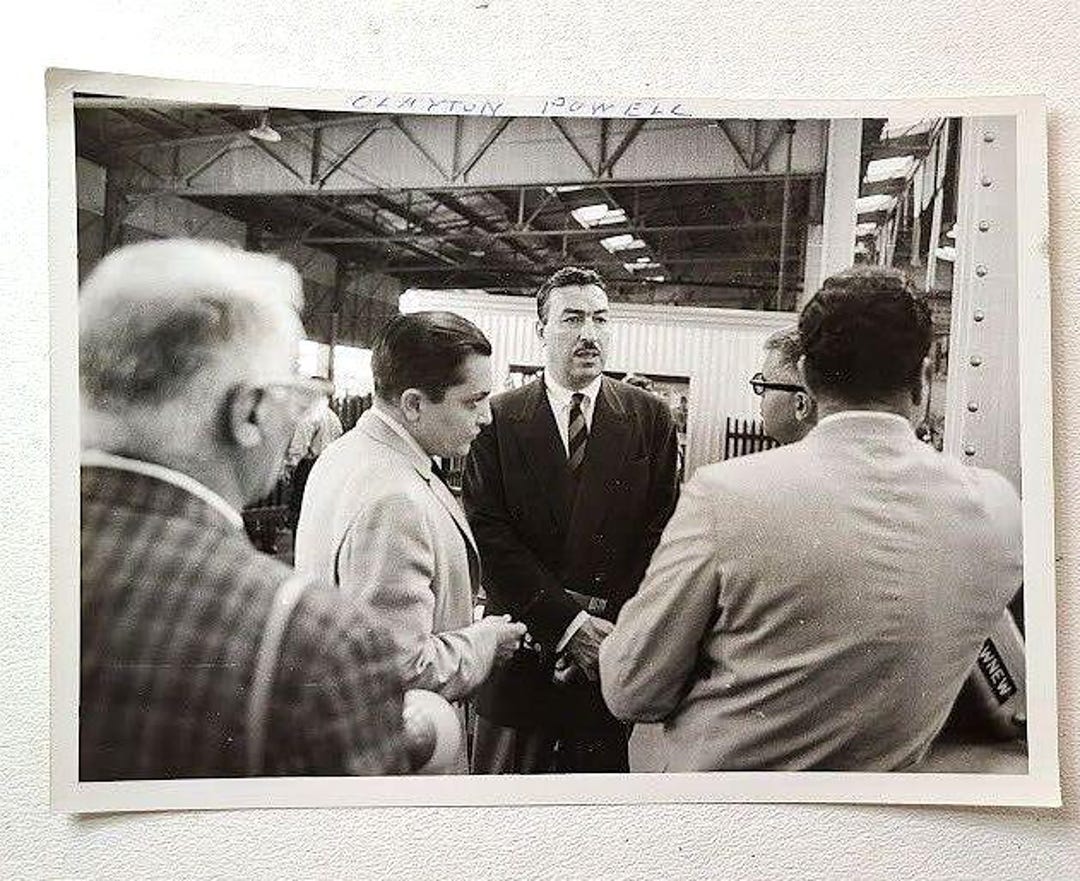 SS United States Adam Clayton Powell JR NY Congressman Original Photo ...
