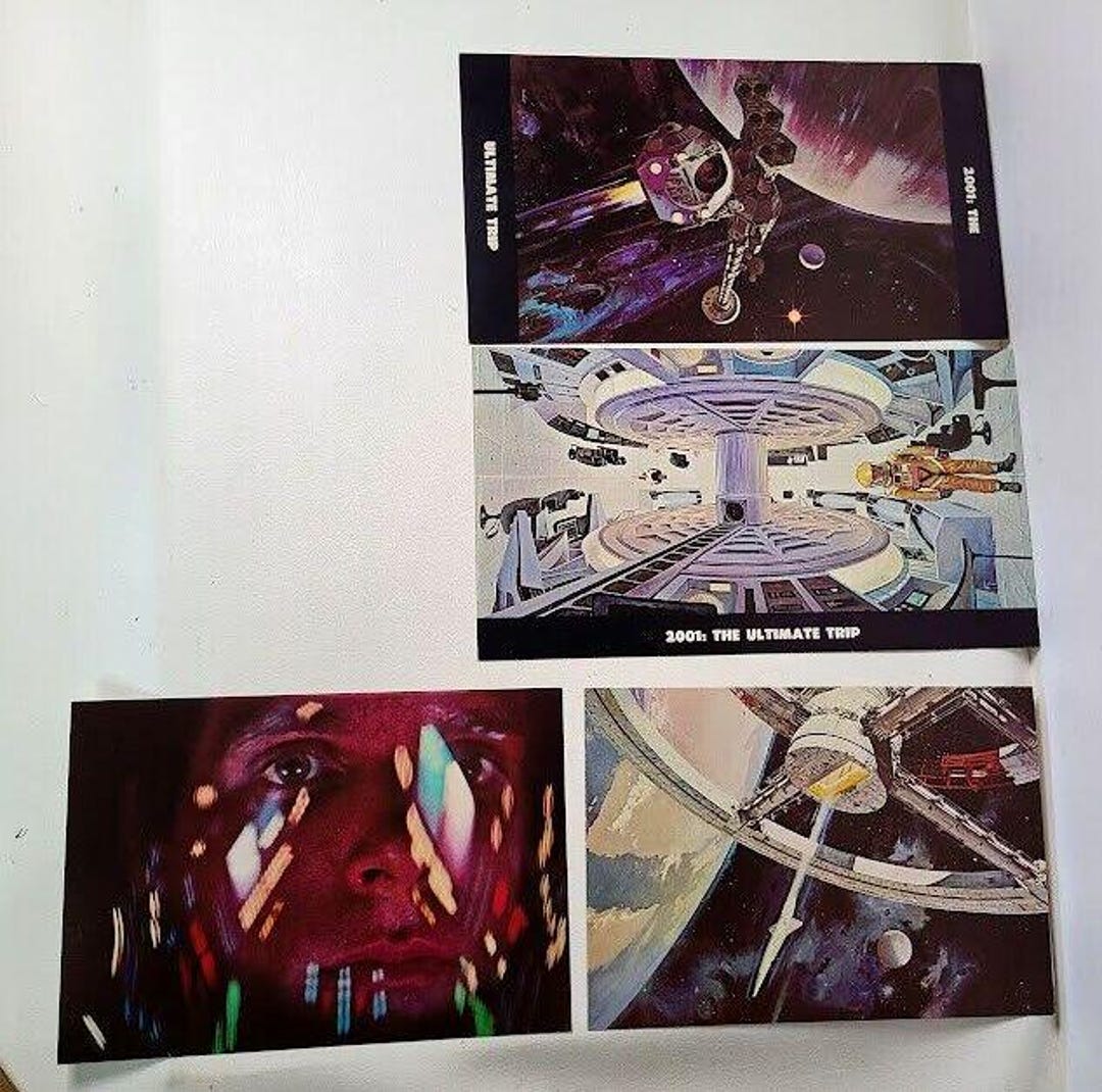 2001 A Space Odyssey 1968 Cinerama Movie Poster Post Card Set of 4 ...