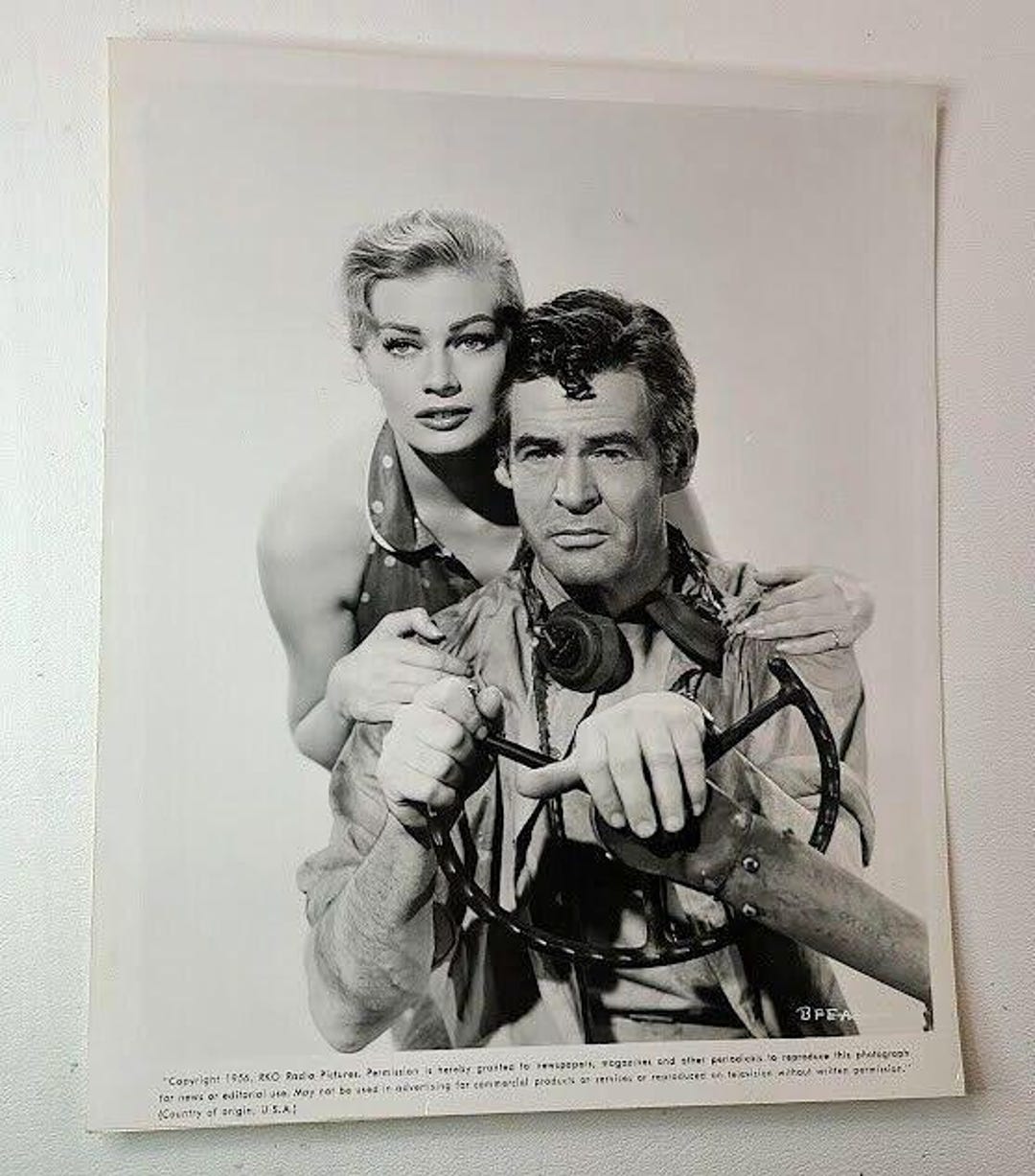 Robert Ryan Anita Ekberg Back From Eternity RKO Movie Photo Back Stamp ...