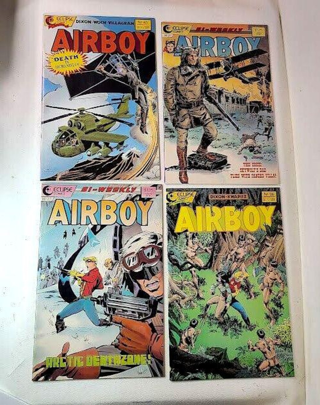 AIRBOY Eclipse Comics 4 Issues All Signed Chuck Dixon 1989 #21 23 38 43 NM- - Etsy