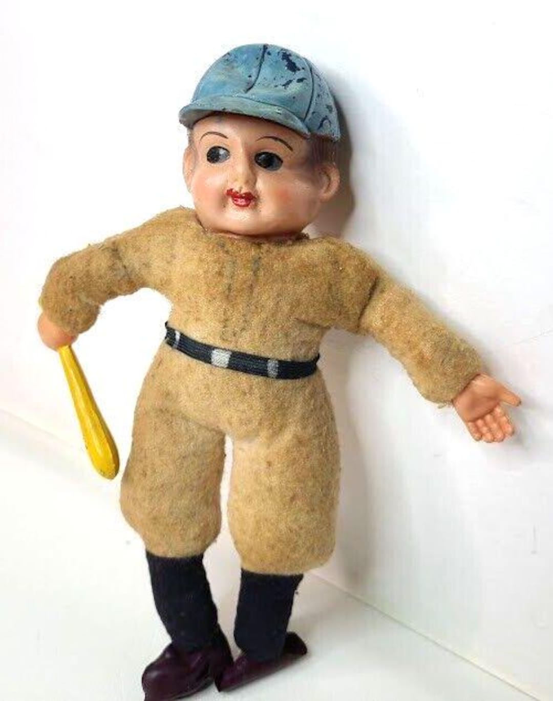1940s Brooklyn Dodgers Stadium Doll Ebbets Field Celluloid With Bat ...