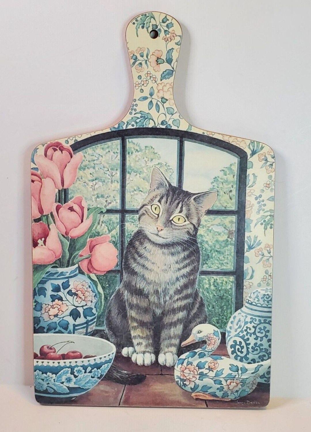 Tabby Cat Cutting Chopping Board Wilscombe Melamine 80s Decor ...