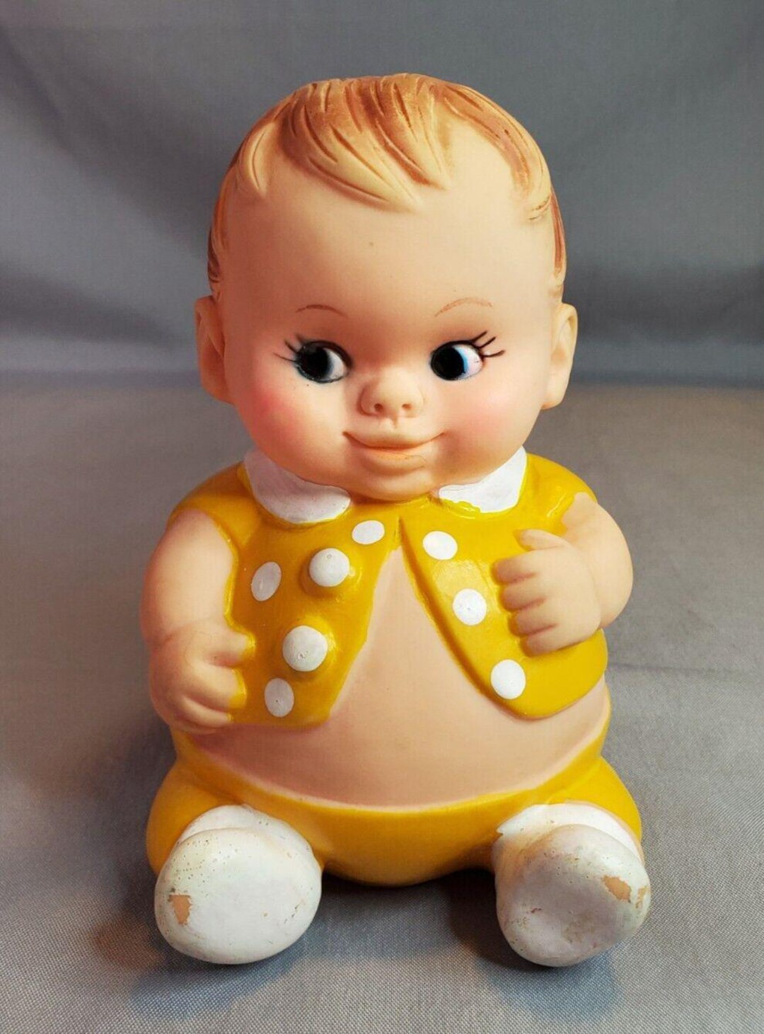 Plumpee Plum Pee Rubber Squeak Baby Doll Hong Kong 5.5 in Vintage ...
