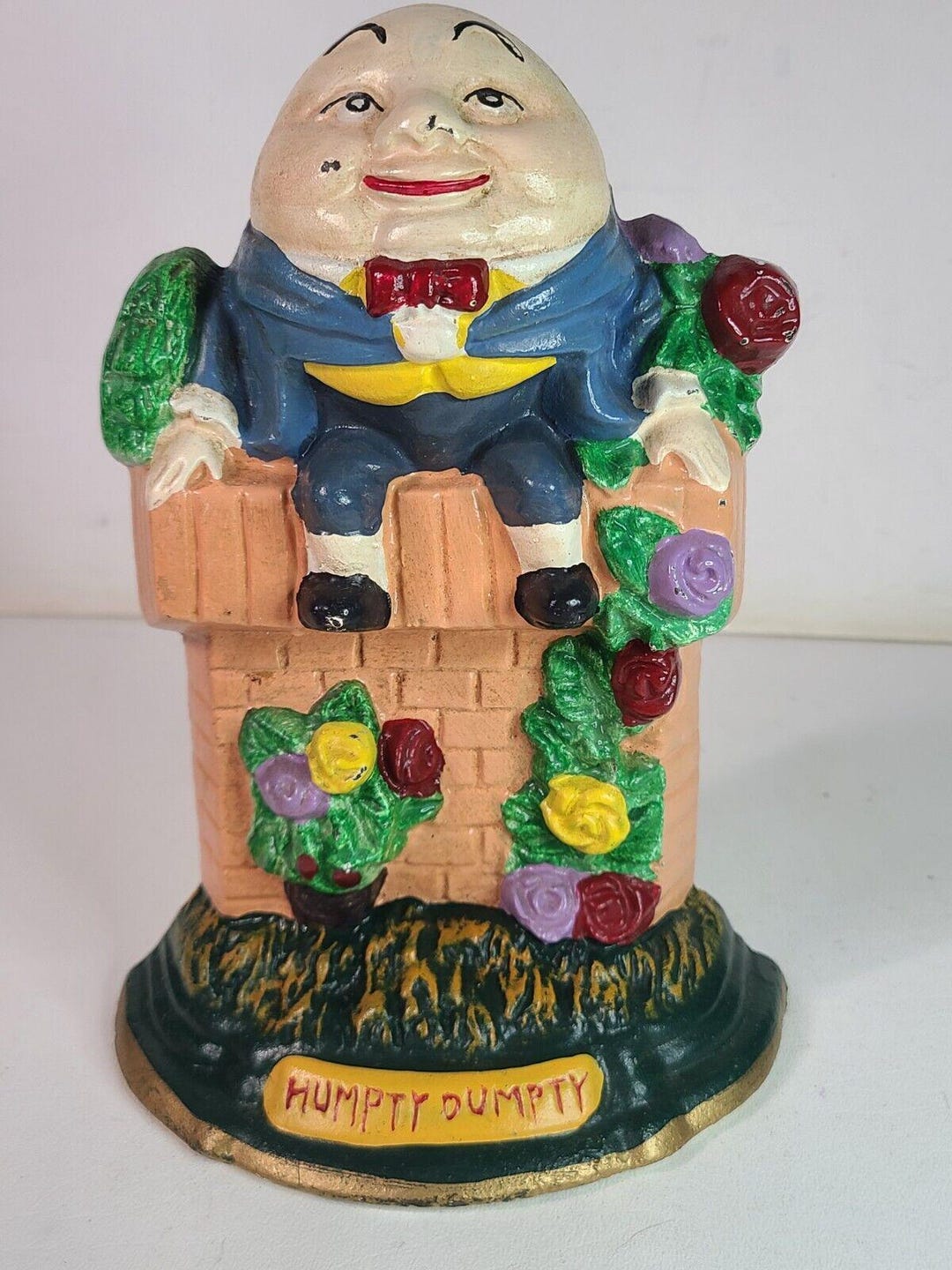 HUMPTY DUMPTY Cast Iron Door Stop Vintage 3lb 12oz - Etsy