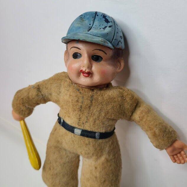 1940s Brooklyn Dodgers Stadium Doll Ebbets Field Celluloid With Bat ...