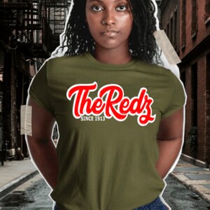 The Redz, Delta Inspired Cropped, T-shirt, & Tank Top, DST Black or ...