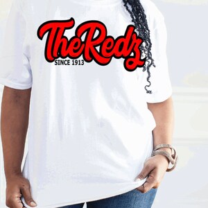 The Redz, Delta Inspired Cropped, T-shirt, & Tank Top, DST Black or ...