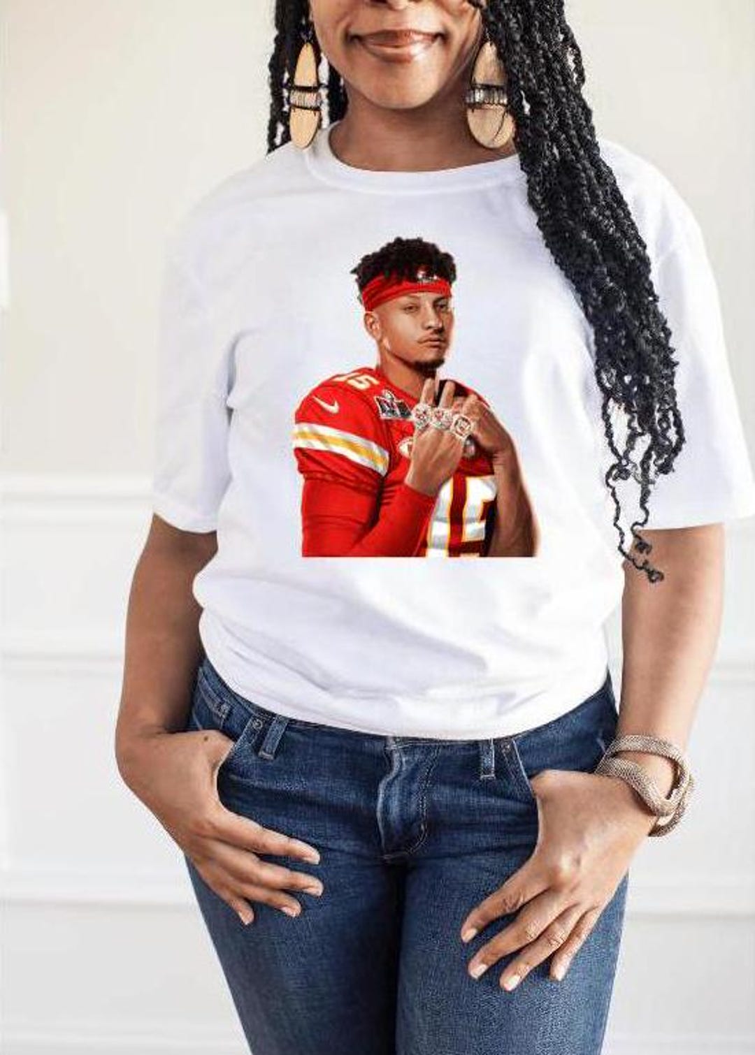 Mahomes, 3-rings, Kansas City, 15, Youth and Adult Apparel, T-shirt ...