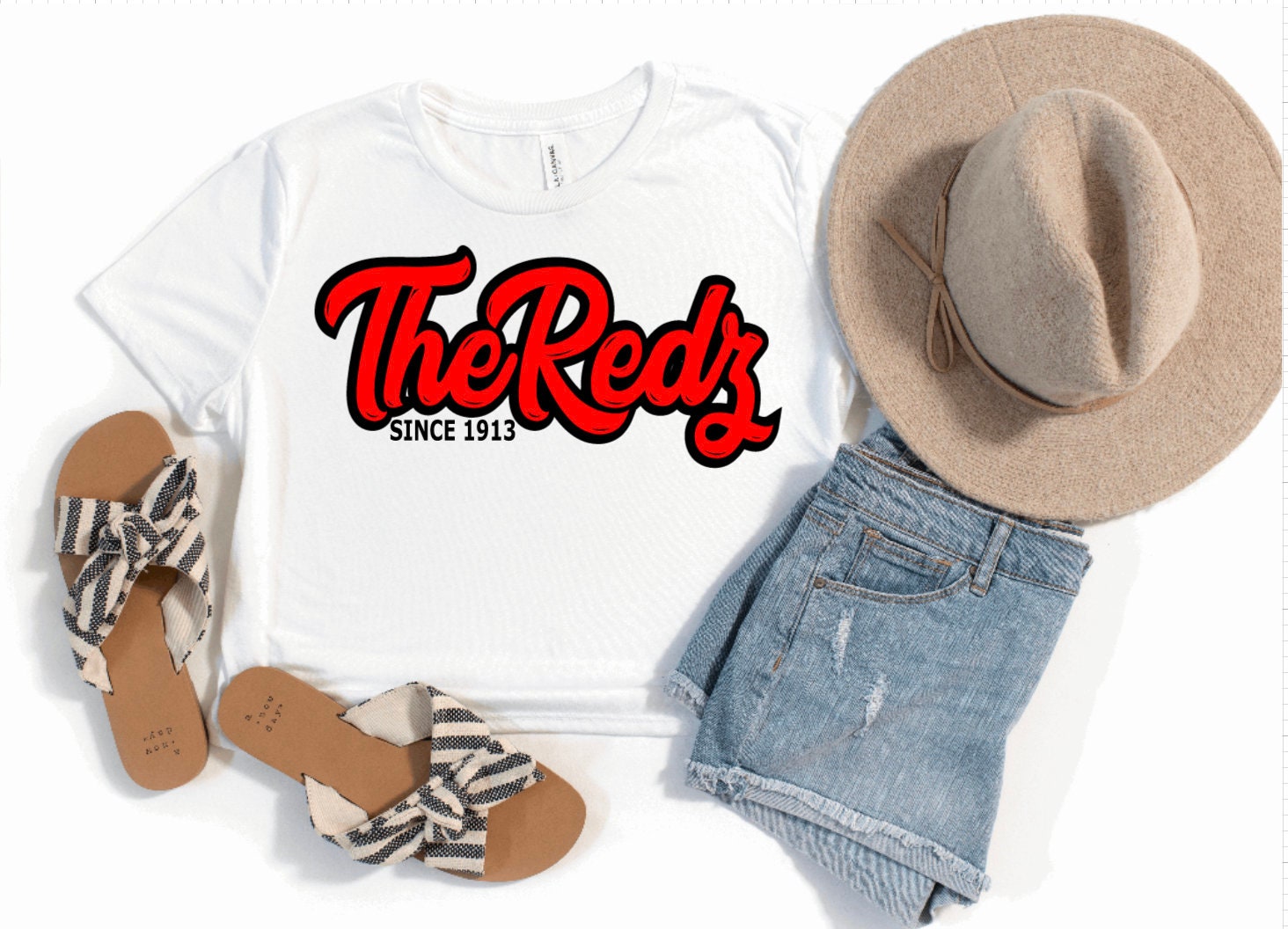 The Redz Delta Inspired Cropped T-shirt & Tank Top DST - Etsy