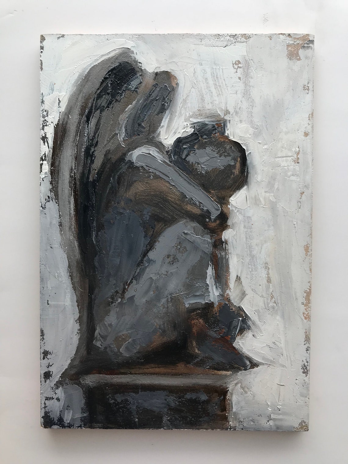 Angel Painting. Cemetery Angel Art Print [#134] - Etsy