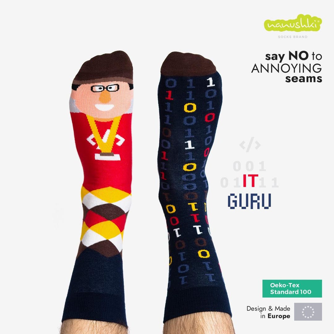 Code Master Nanushki Socks • Programmer Socks • Fun Cotton Socks for ...