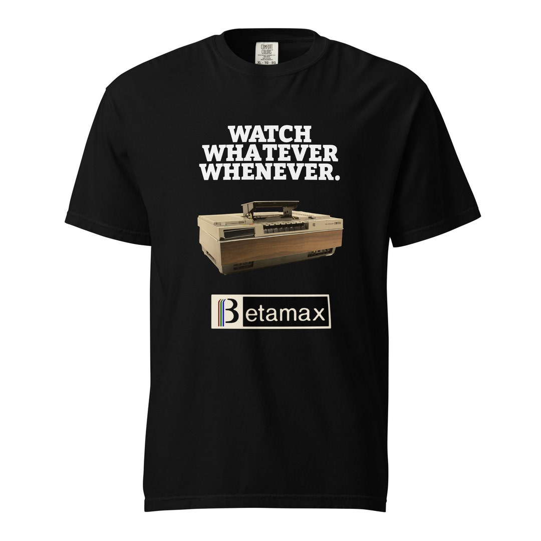 Vintage Betamax Ad Shirt | Nostalgic 1980s (comfort Colors) - Etsy
