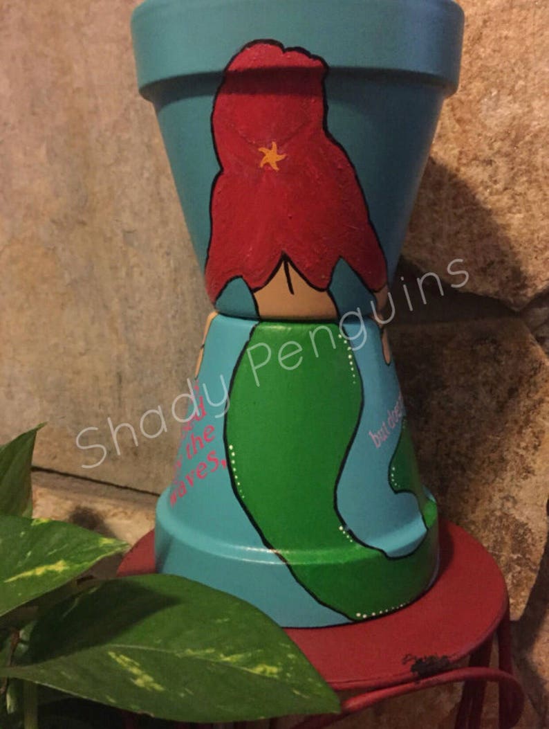 Mermaid Flower Pot /garden Statue/ Outdoor Decor/ Indoor - Etsy
