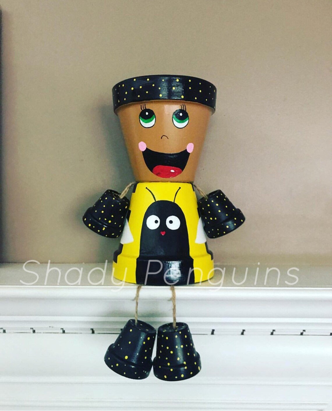 12 Bumblee Bee Flower Pot People Garden Statue/outdoor - Etsy