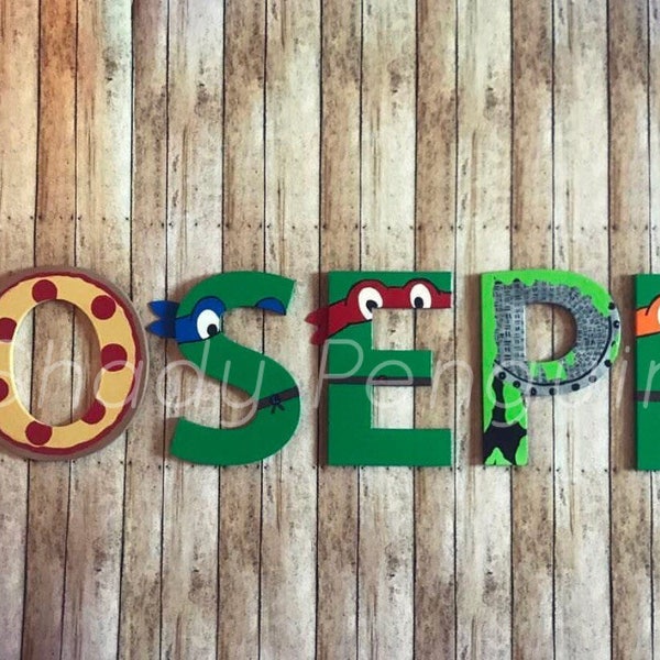 Tmnt Letters - Etsy