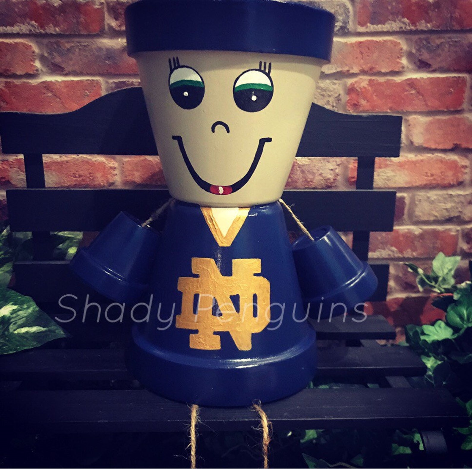 12 Notre Dame Irish Flower Pot People | Etsy