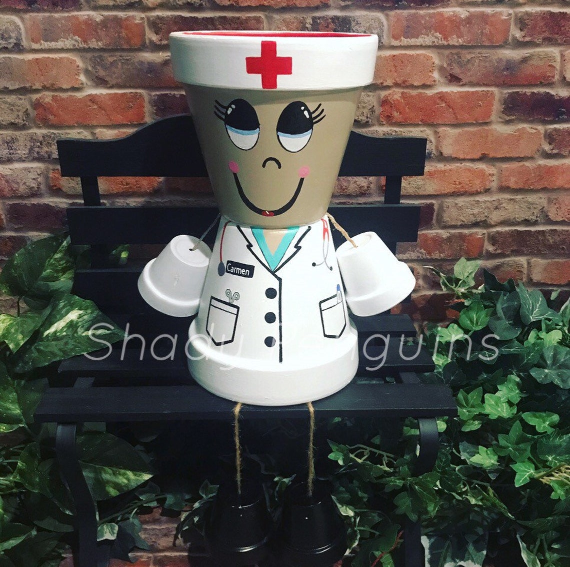 12 Nurse Flower Pot/ Flower Pot/ Indoor Decor/ Outdoor | Etsy