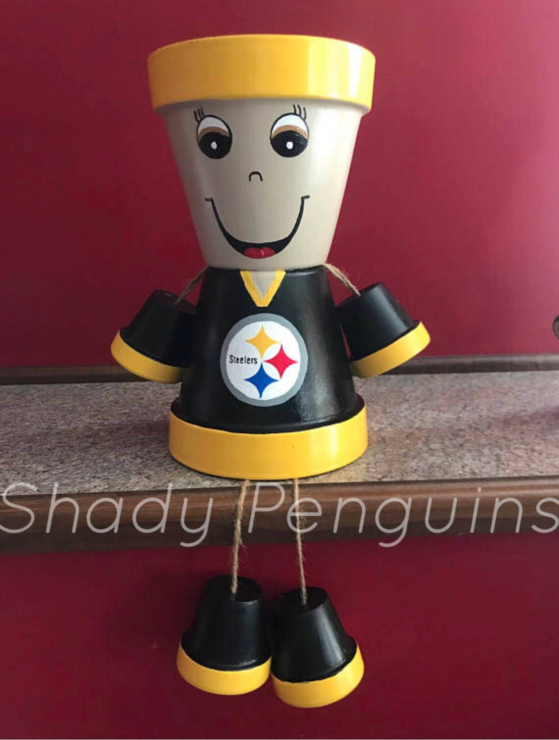 Pittsburgh Steelers Flower Pot Boy /clay Pot | Etsy