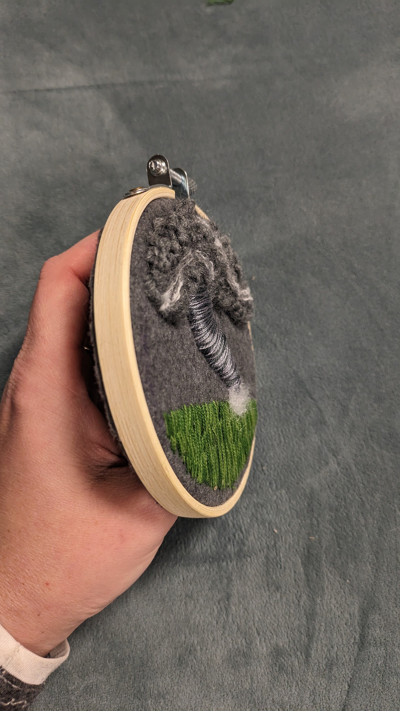 Tornado Thunderstorm Hand Embroidery 4 Inch - Etsy