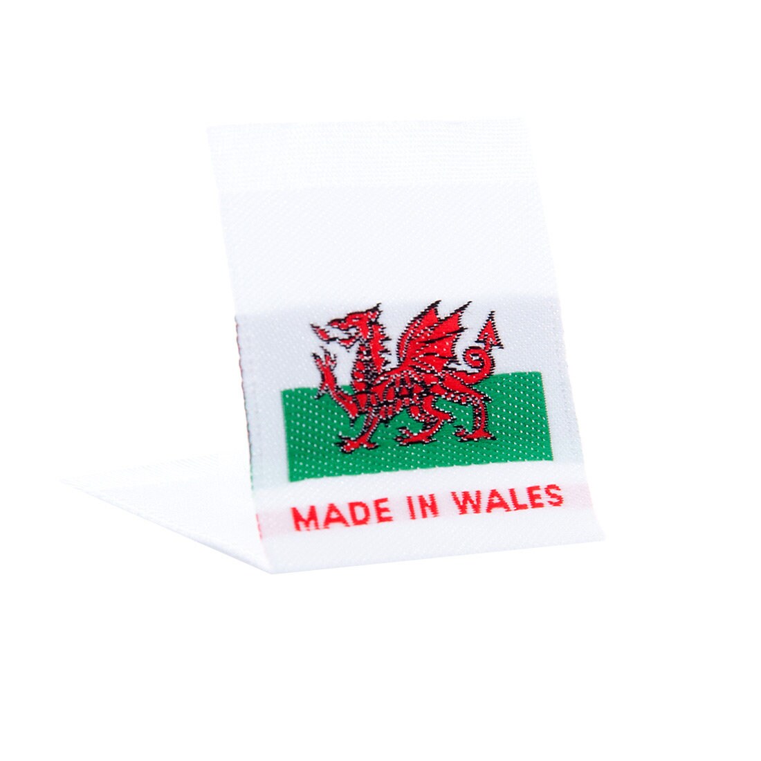 Wunderlabel Made in Wales Welsh Flag Sew On Woven Labels Tags | Etsy