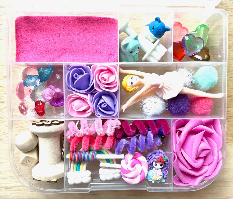 Ballerina Kinetic Sand Kit Dancer Sensory Box Colorful Fun - Etsy