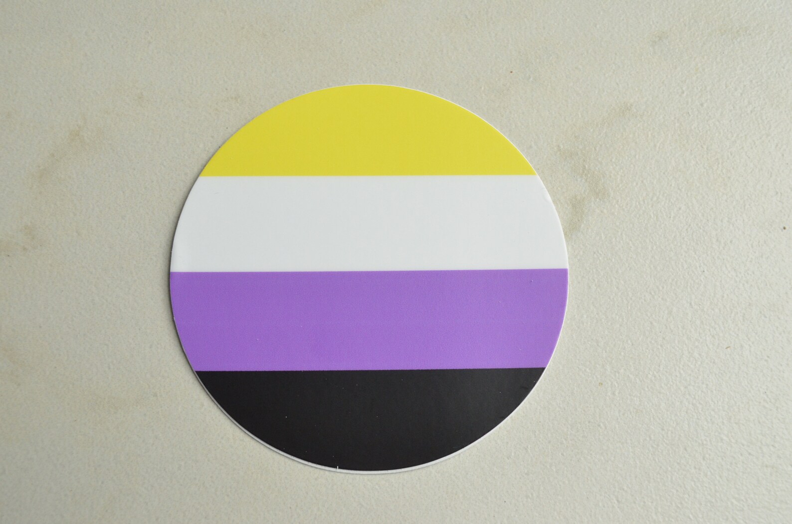 Nonbinary Flag Sticker Non Binary Decal Pride Decal Gay - Etsy
