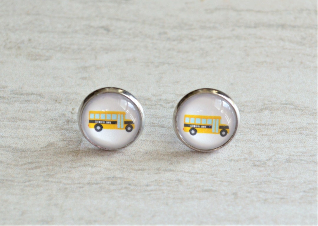 School Bus Earrings Bus Driver Earrings Back to School - Etsy