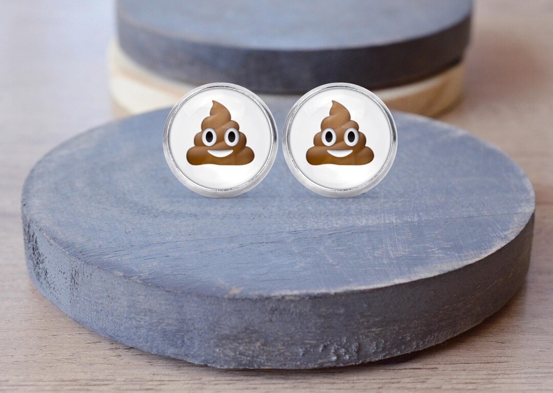 Poop Emoji Earrings, Poop Necklace, Poop Jewelry, Gift for Friend - Etsy