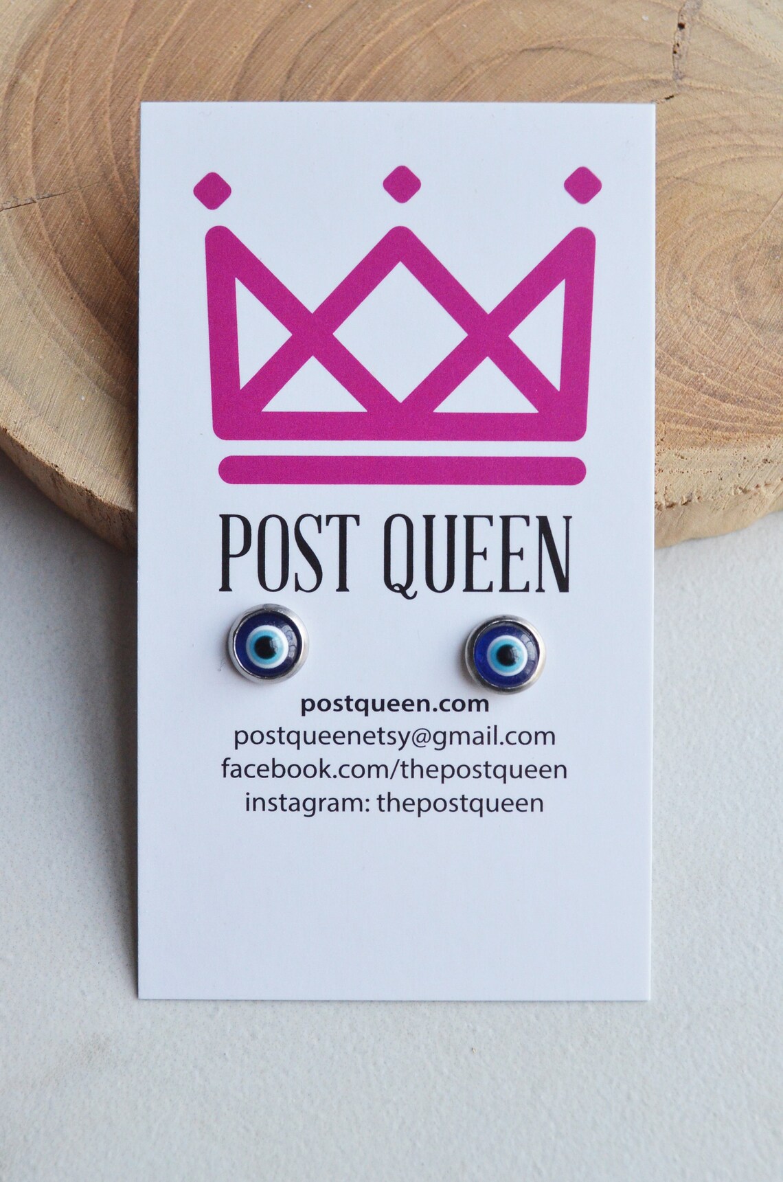 Evil Eye Stud Earrings Evil Eye Jewelry Evil Eye Post Earrings - Etsy