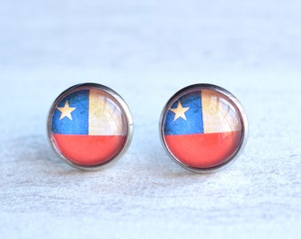 Chile Flag Jewelry - Etsy