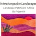 Interchangeable Landscapes, Landscape Patchwork Tutorial, PDF Tutorial, Instant Download - Etsy