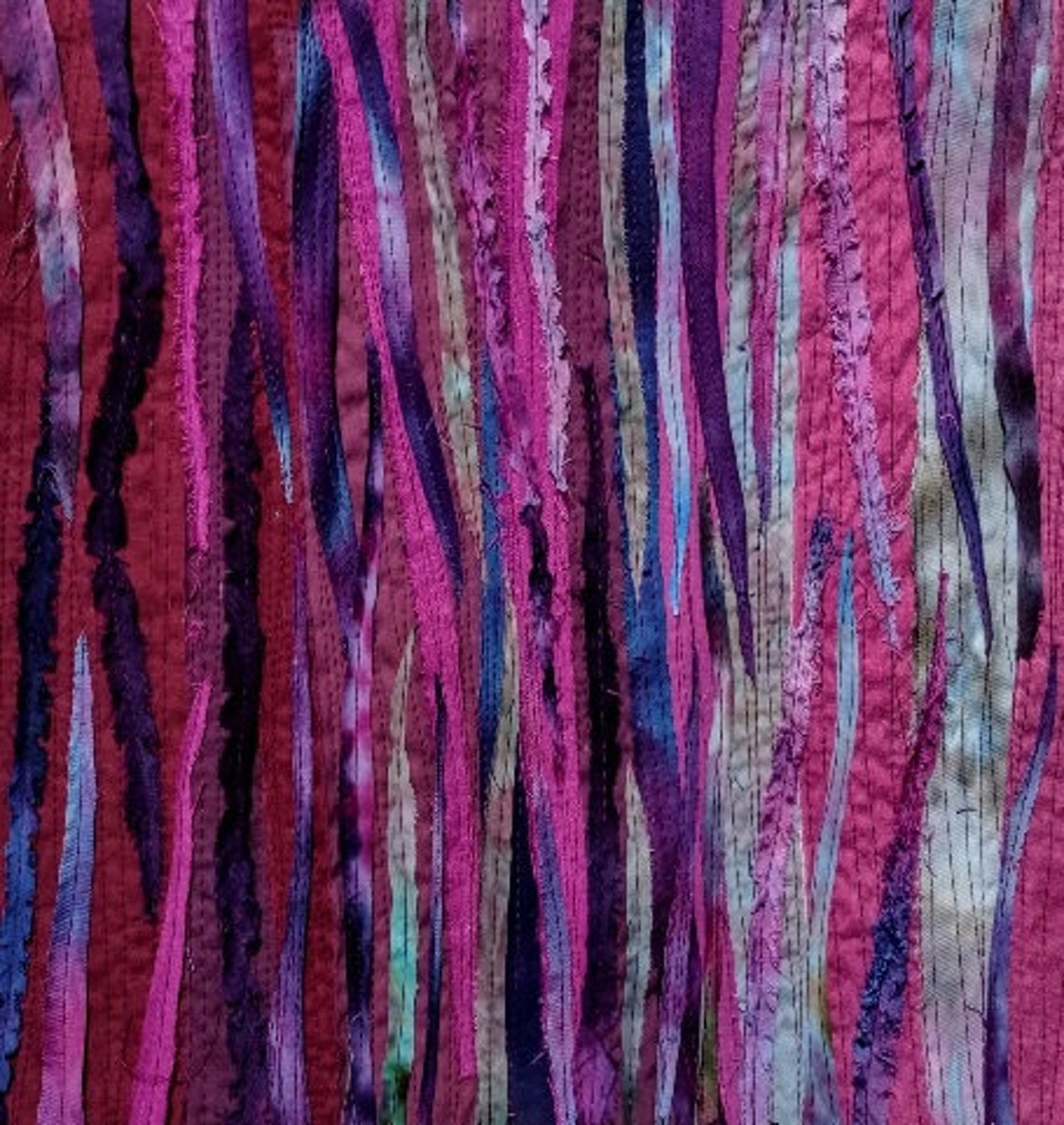 Textural Technique Landscape Patchwork Tutorial PDF - Etsy