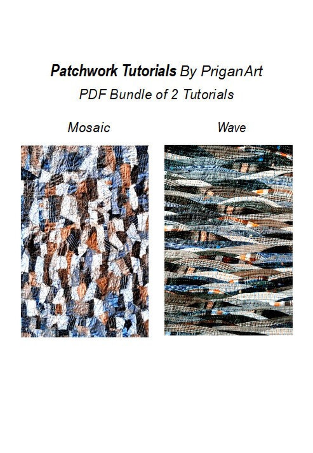 PDF Bundle of 2 Landscape Patchwork Tutorials, PDF Tutorials, Instant Download - Etsy