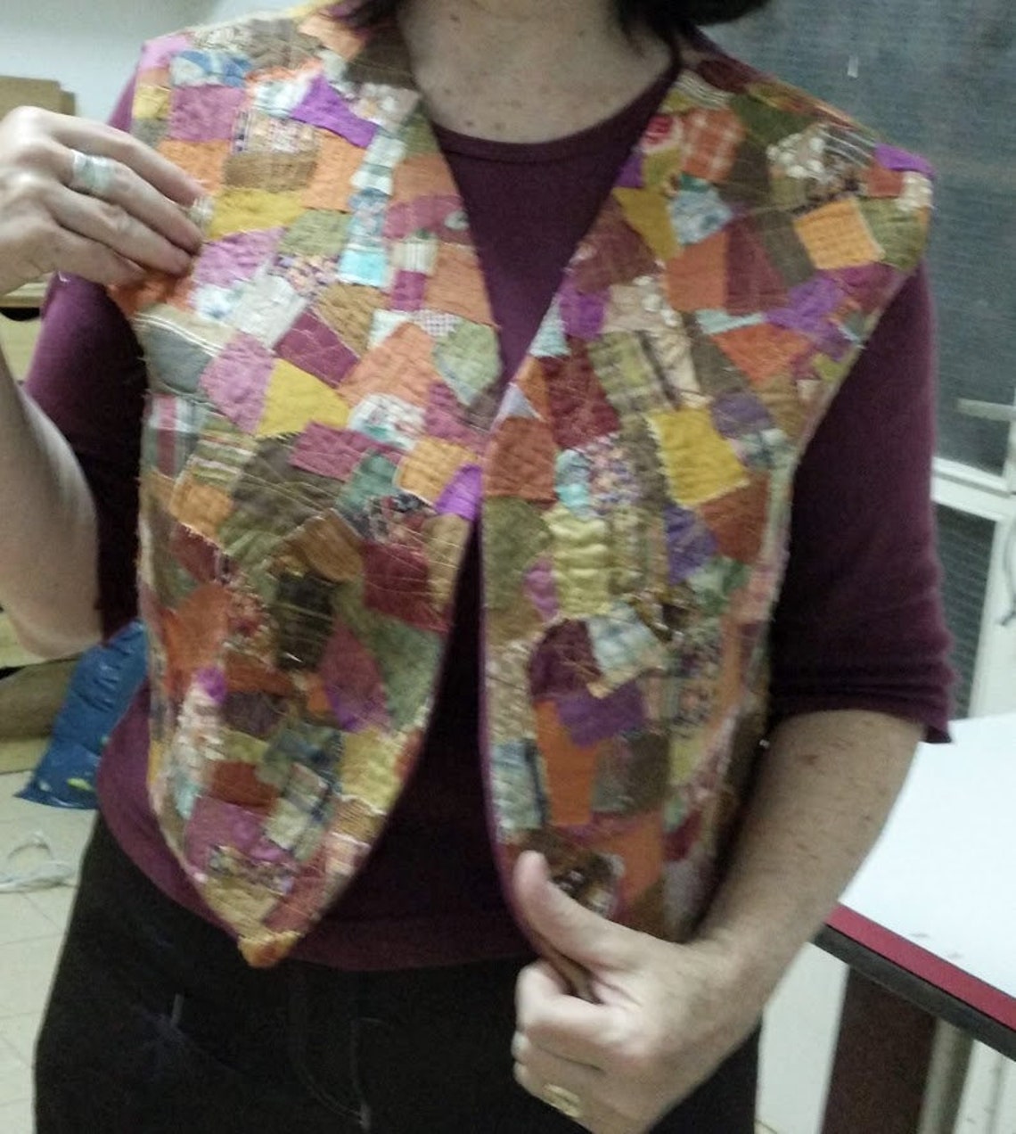 Lined Reversible Patchwork Vest Sewing Tutorial PDF Tutorial - Etsy