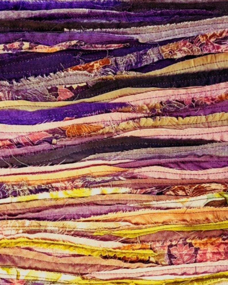 Textural Technique Landscape Patchwork Tutorial PDF - Etsy