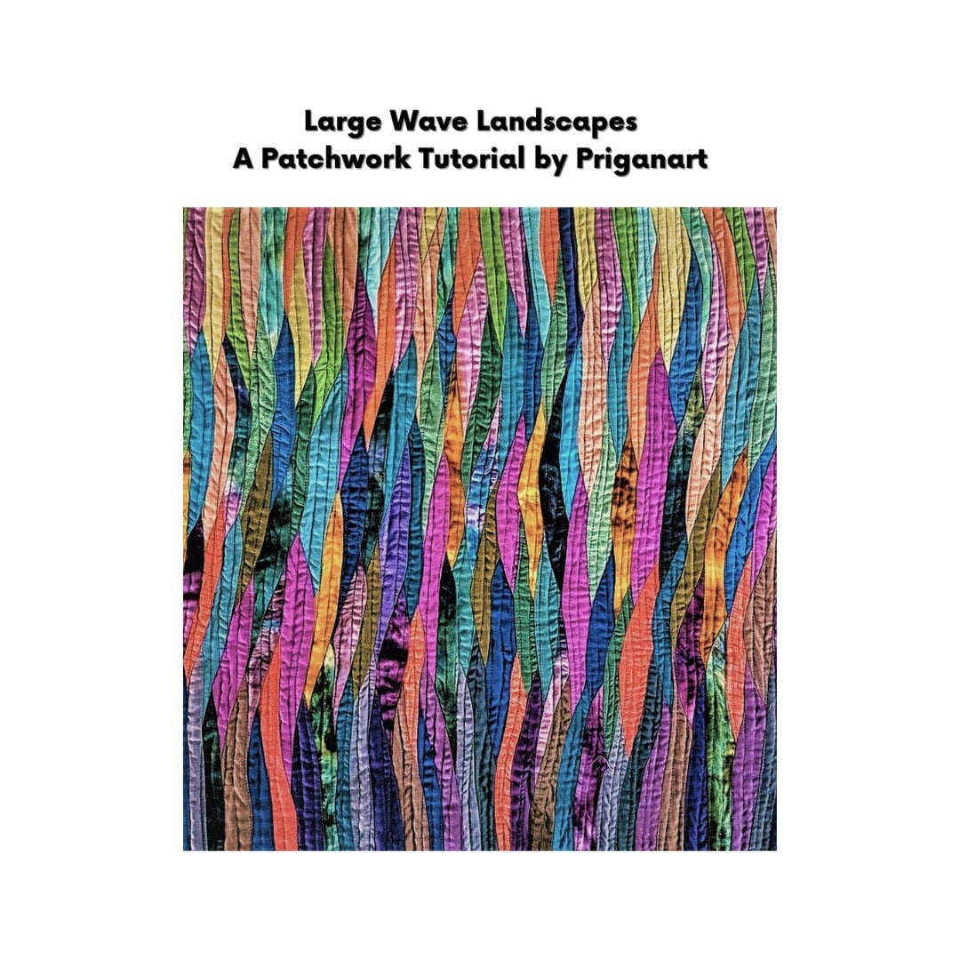 Large Wave Landscapes, Patchwork Tutorial, PDF Tutorial, Instant Download - Etsy